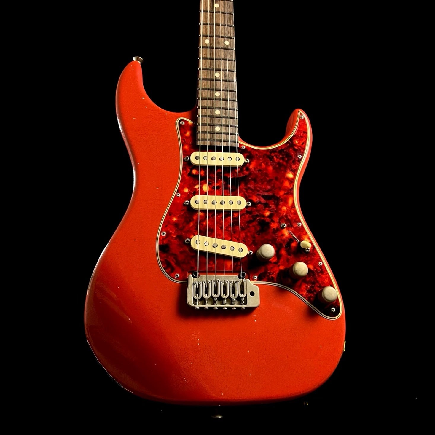 *One-Off* Aged Fiesta Red SX – Mike Lull’s Guitar Works Inc.